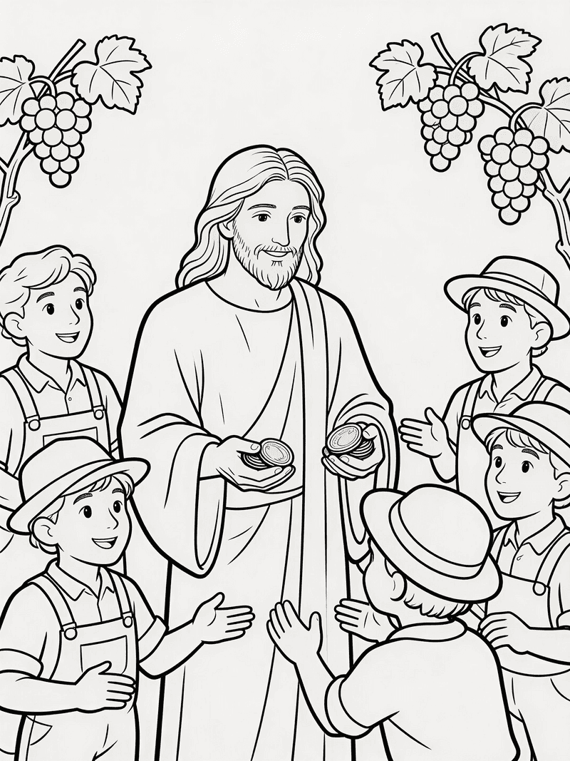 Parables of Jesus Coloring Pages | Free Bible Printables